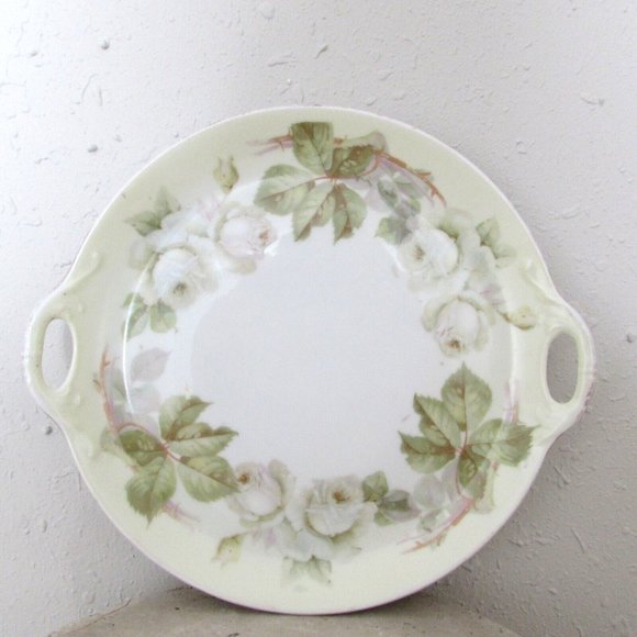 Other | Vintage Three Crowns China Plate Roses Pale Greenyellow 1991919 ...